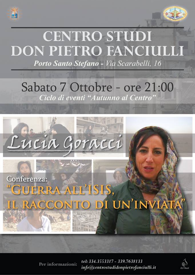 La giornalista Rai Lucia Goracci parla dell’Isis al Centro Studi don ...