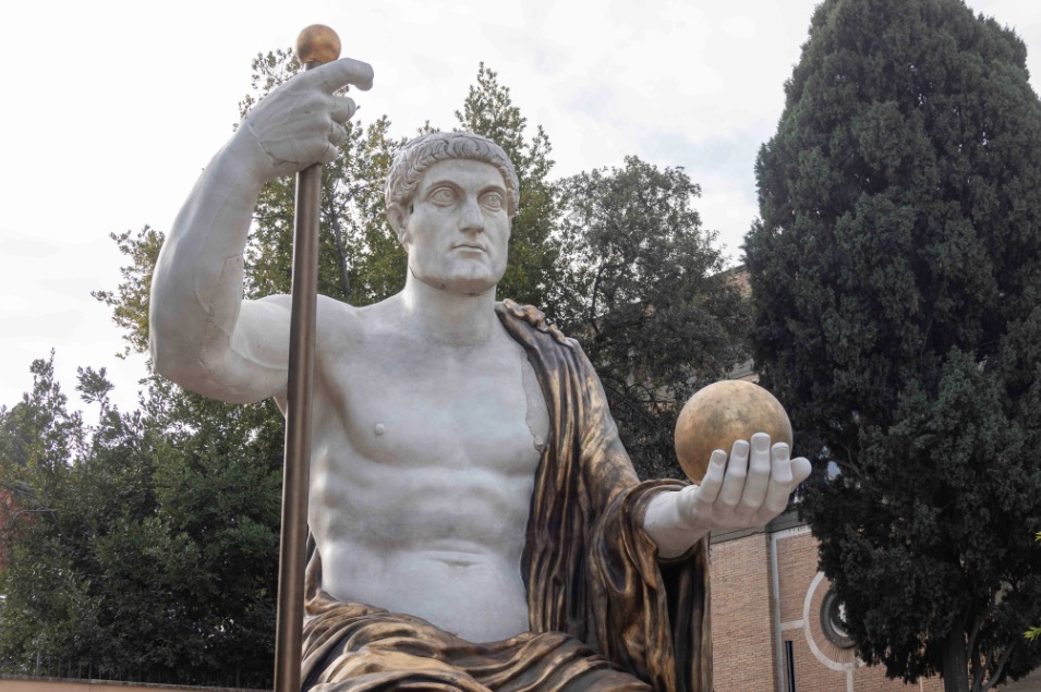Roma, ai Musei Capitolini, nel giardino di Villa Caffarelli, la ...